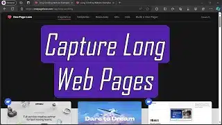 How to take scrolling screenshot of web pages using Edge