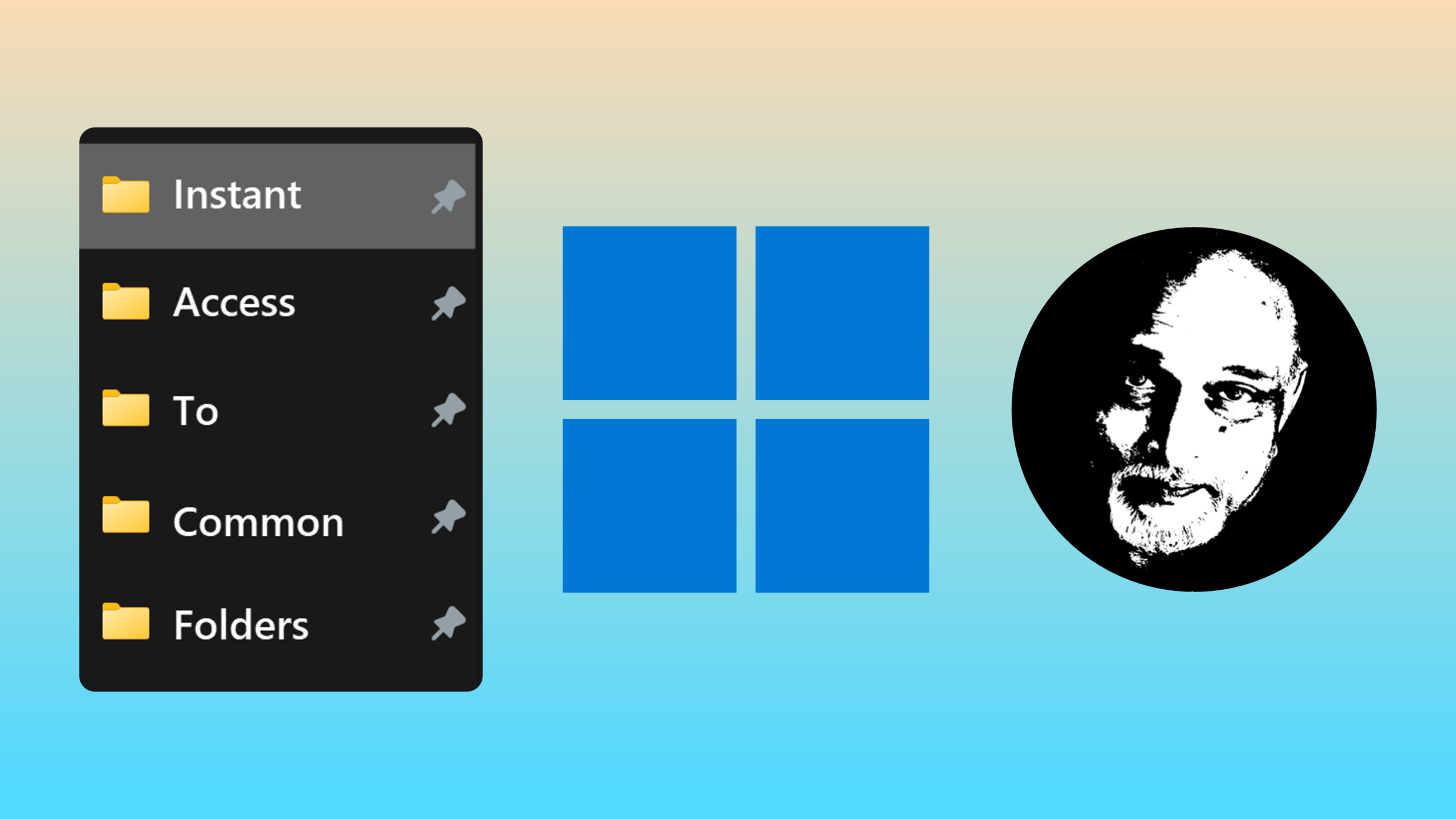 Open common folders in one click - Folder Quick Access